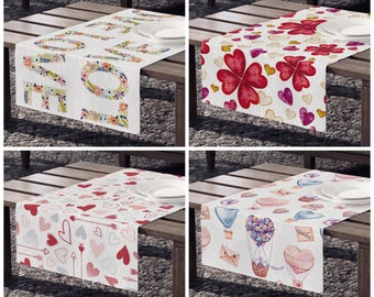 Valentine Table Runner | Etsy