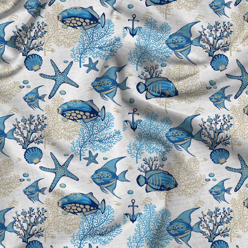 Nautical Fabric - Etsy