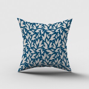 Blue Pattern Pillow Coversdecorative Throw Pillowboth Sides Pillowblue ...