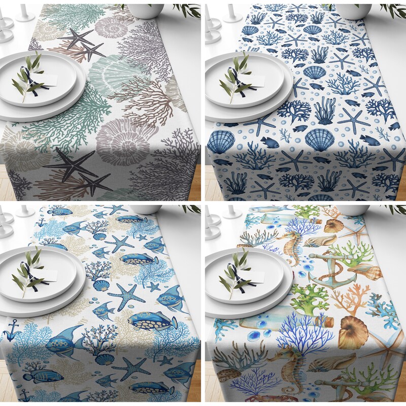 Beach Table Runner - Etsy