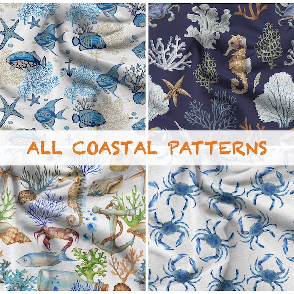 Nautical Fabric by the Yard - Etsy