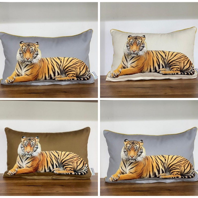 Tiger Pillow - Etsy