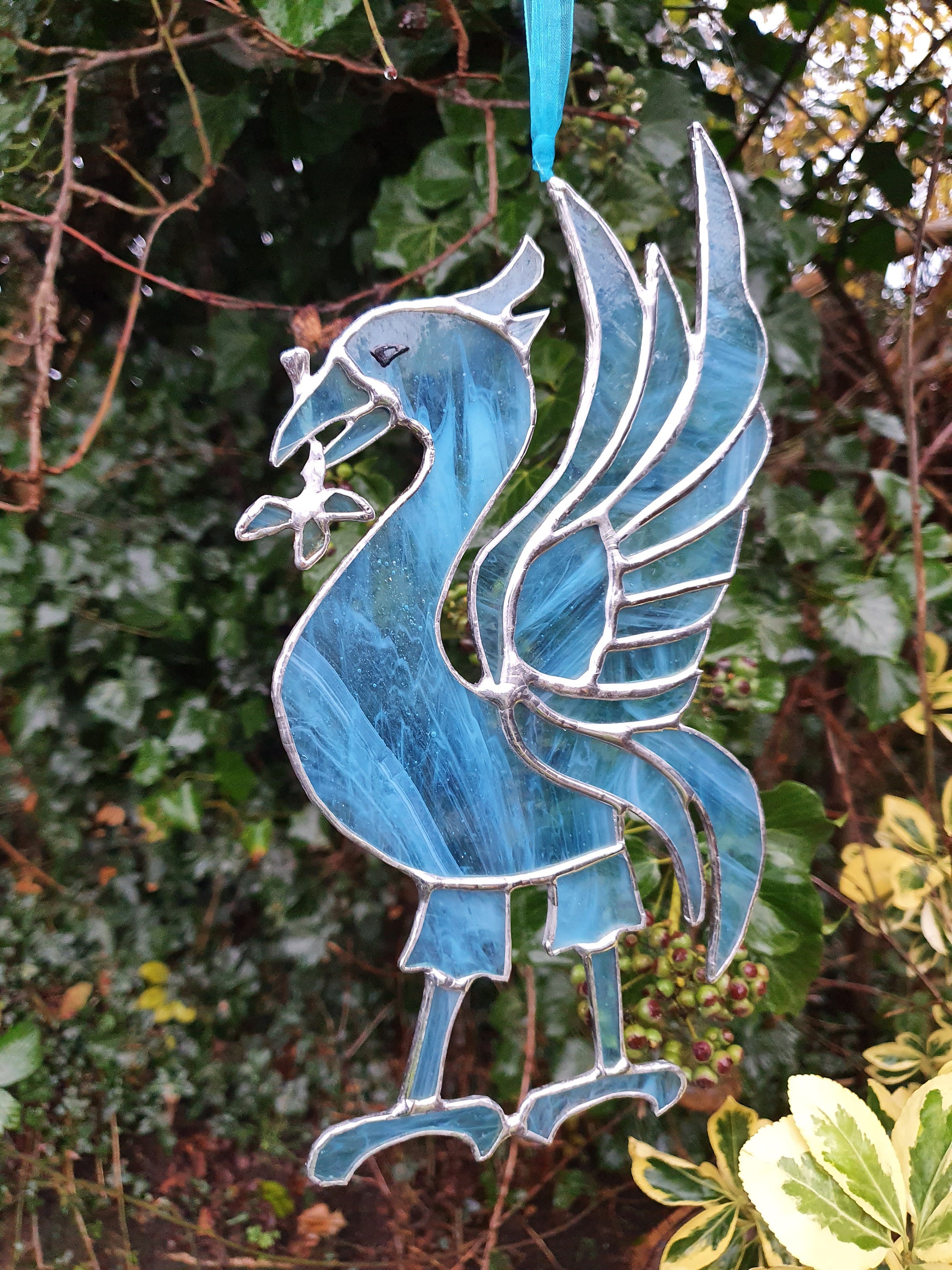 Stained Glass Large Liverpool Liver Bird Suncatcher - Etsy UK