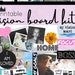 Vision Board Template Vision Board List Vision Board | Etsy