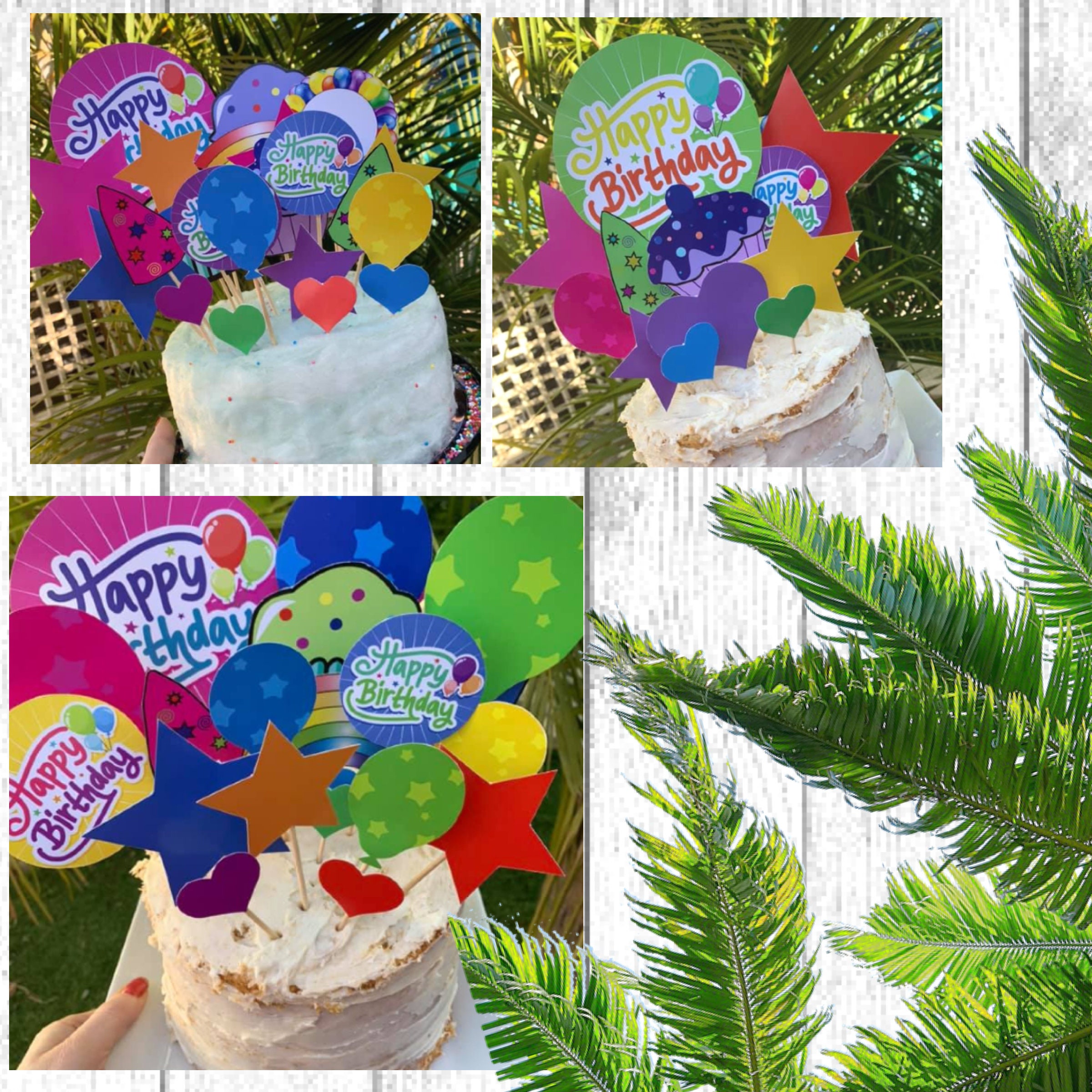 Happy Birthday Party Cake Toppers / Party Cake Toppers / - Etsy