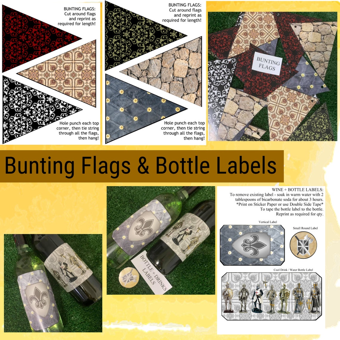 Medieval Themed Printable Party Pack / Medieval Parties / - Etsy Canada