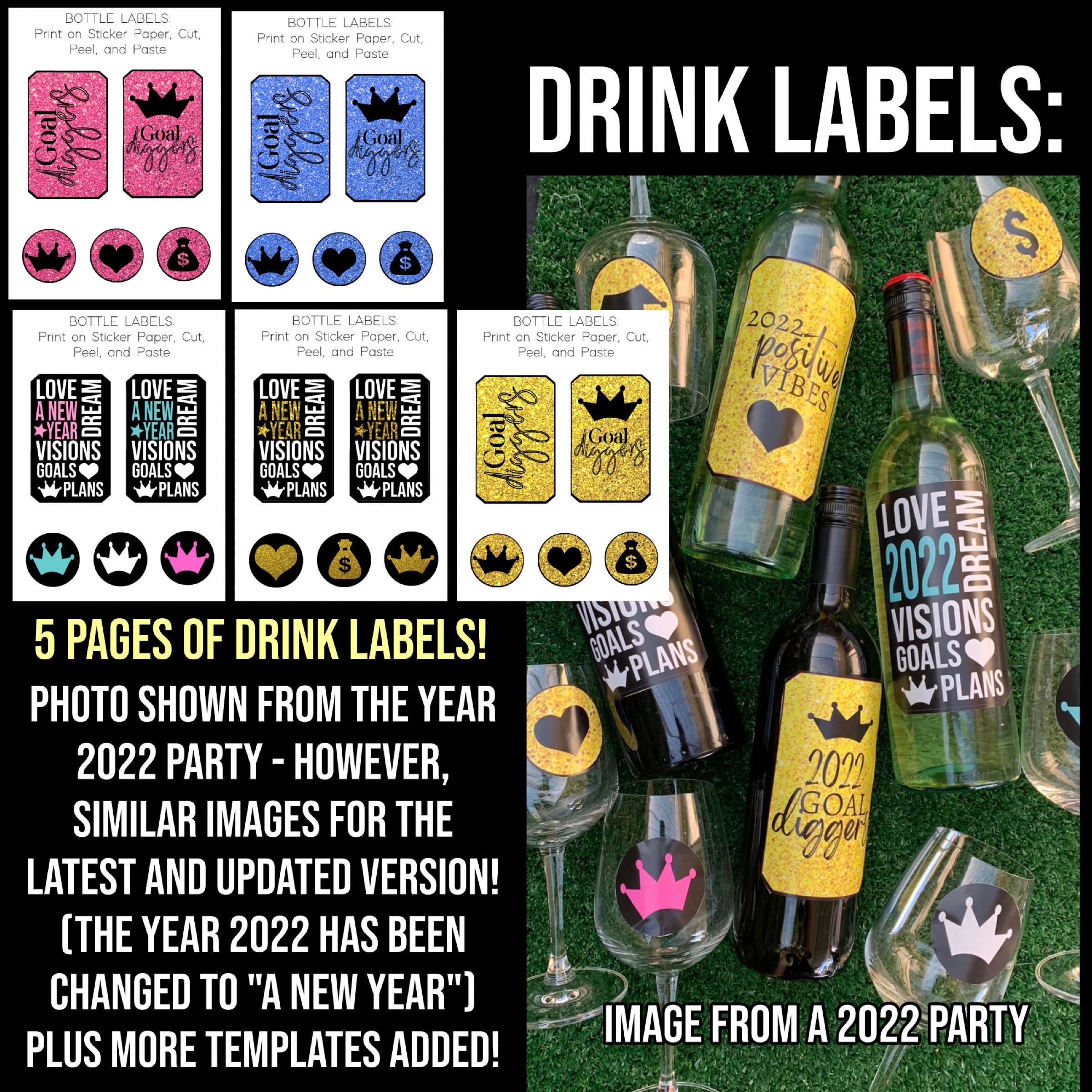 VISION BOARD PARTY Decorations for Hosting a Vision Board Workshop or ...