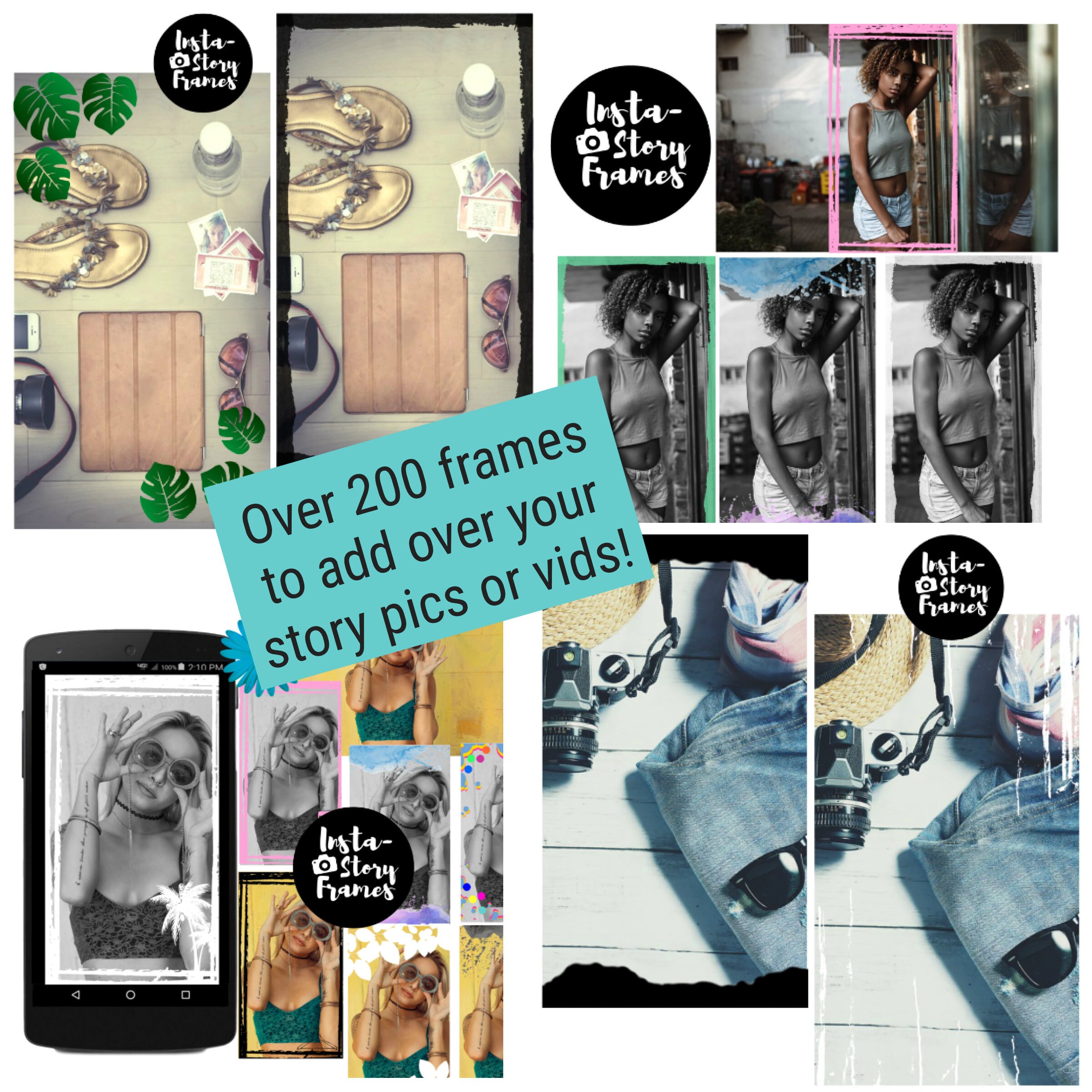 PNG Frames for Facebook and Instagram Stories and QUOTES for - Etsy ...