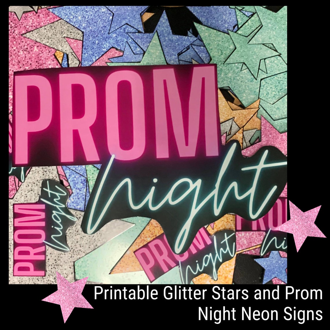 80's PROM PARTY PRINTABLES / Prom Theme Party Printables / - Etsy