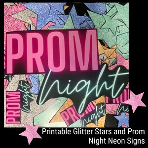80's PROM PARTY PRINTABLES / Prom Theme Party Printables / Prom Photo ...