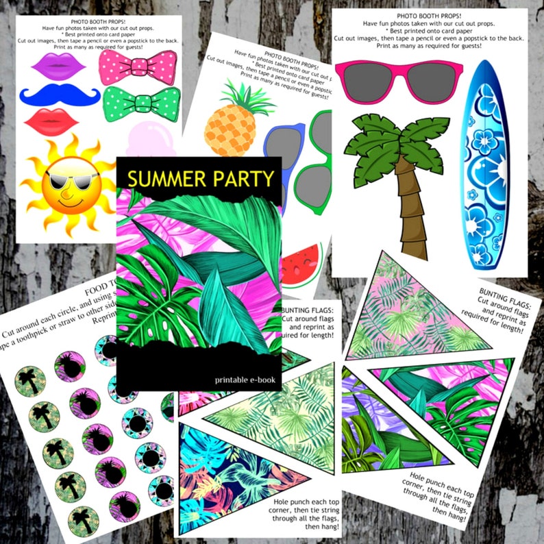 Summer Party Printable Pack / Summer Party Prints / Summer - Etsy Australia