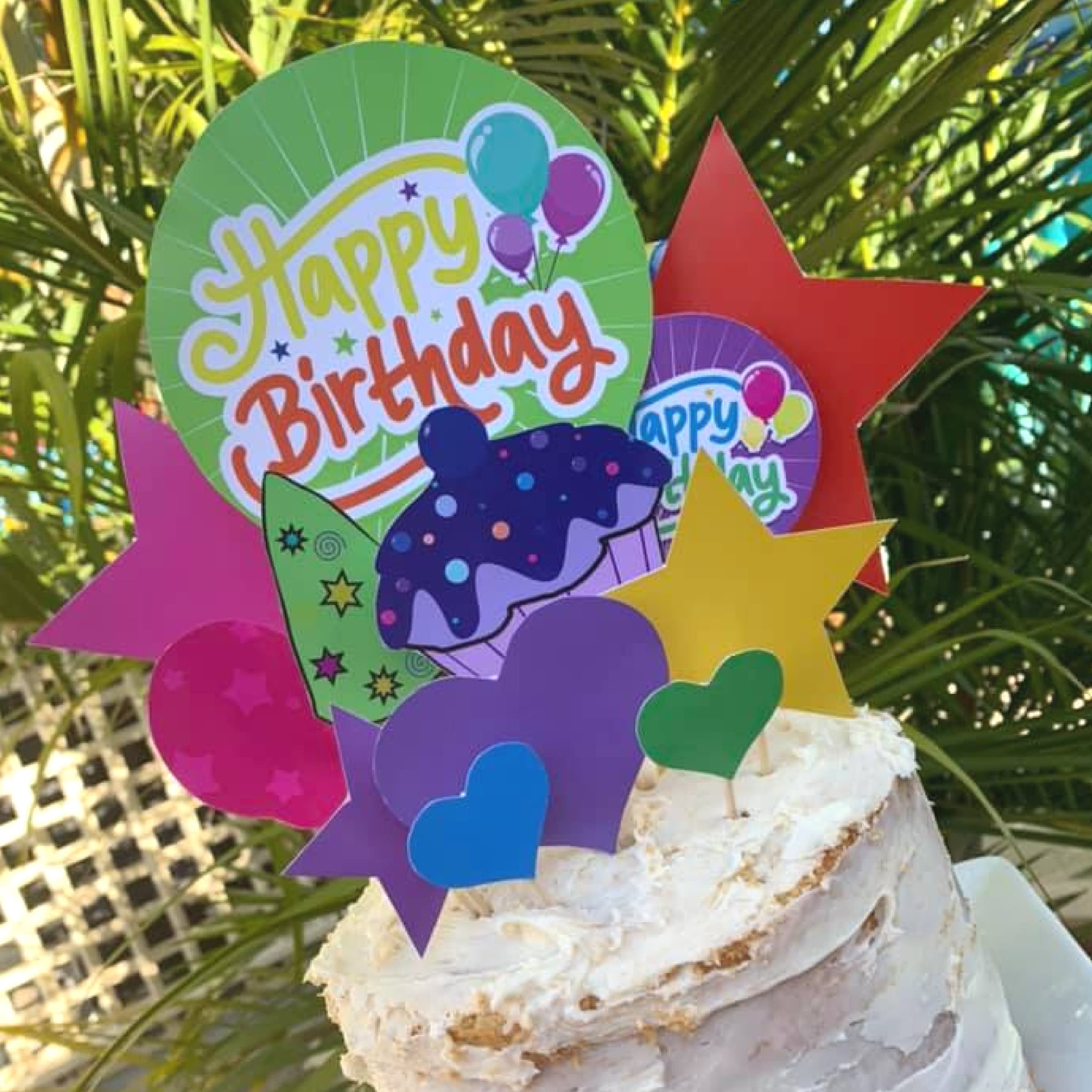 Happy Birthday Party Cake Toppers / Party Cake Toppers / - Etsy