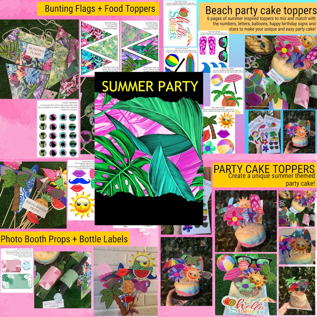 Summer Party Printable Pack / Summer Party Prints / Summer Party Theme ...
