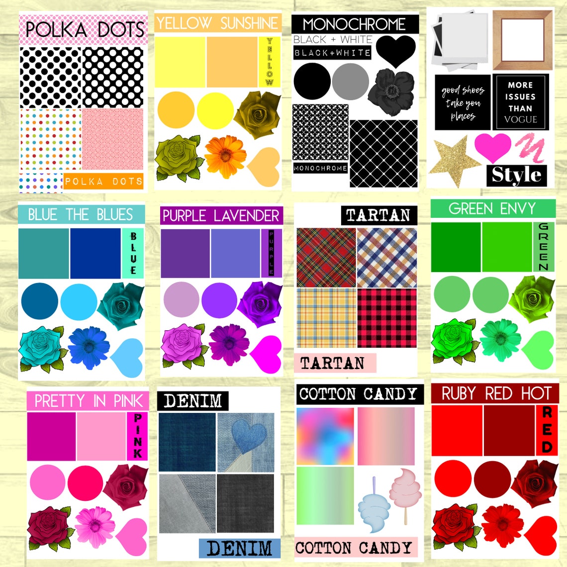 Fashion and Beauty Vision Board Kit / Printable Fashion and | Etsy ...