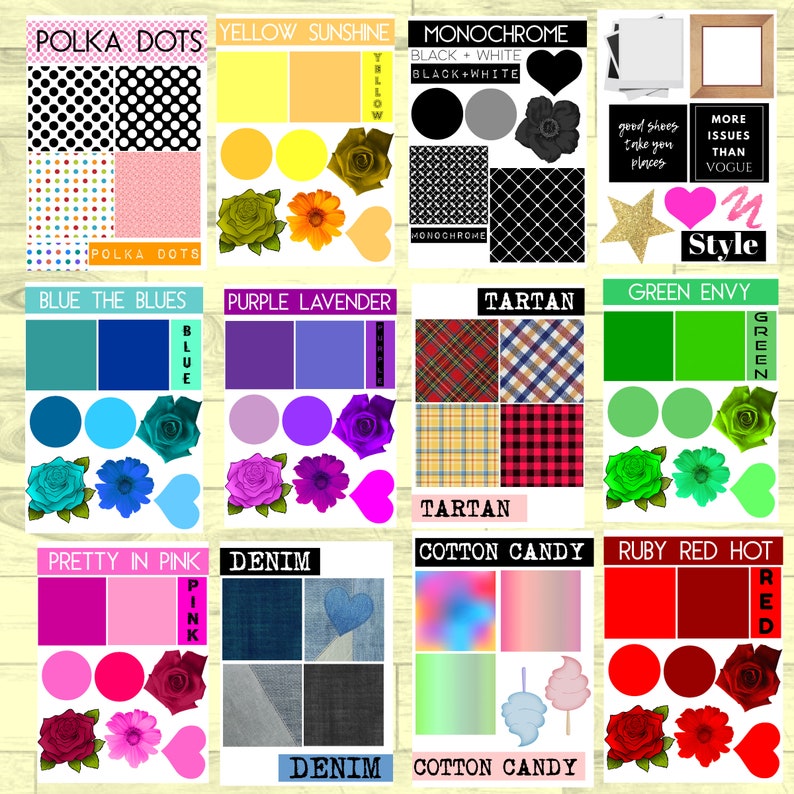 Fashion and Beauty Vision Board Kit / Printable Fashion and - Etsy Canada