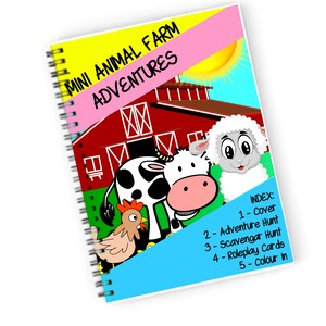 Mini Animal Farm Activity Book for Kids - Etsy Australia