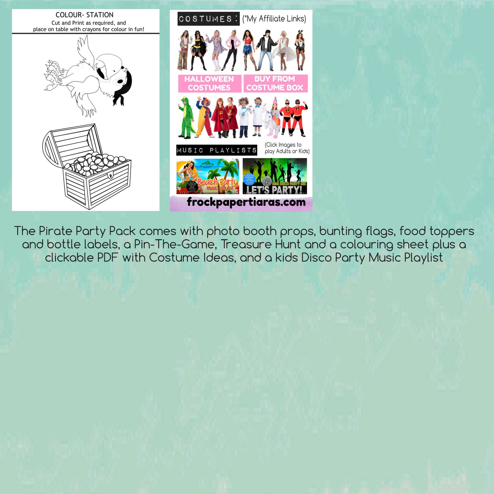 Printable Pirate Themed Party Games and Decorations for Kids / | Etsy ...