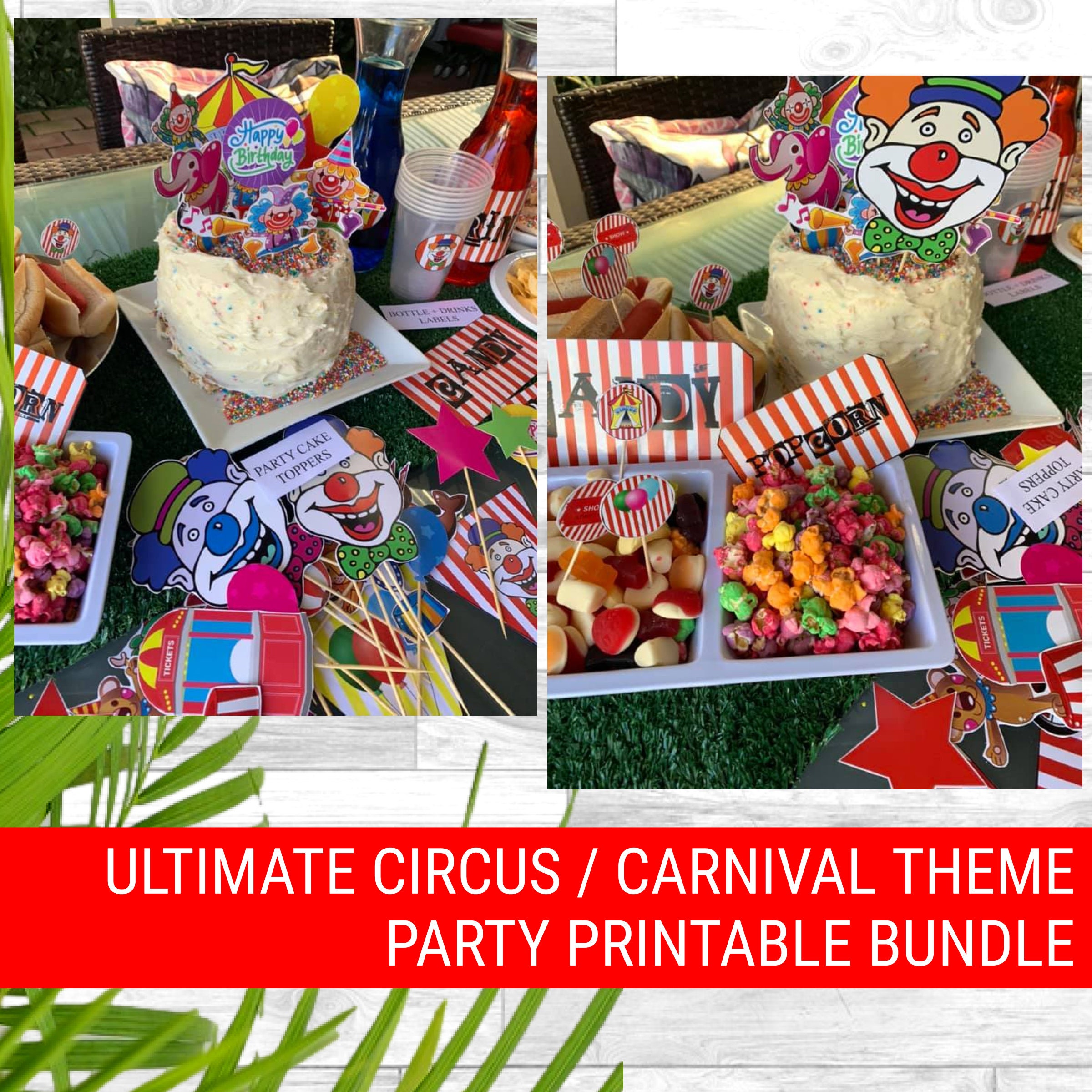Printable Circus Party Games and Decorations for Kids / Kids Circus ...