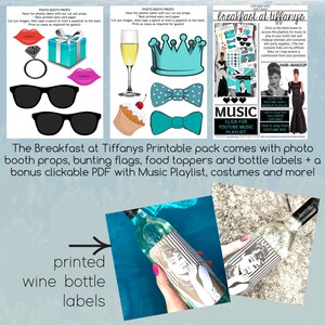 Breakfast at Tiffanys Printable Party Pack / Breakfast at Tiffanys ...