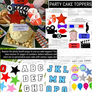 Printable Movie Night Party Pack / Movie Parties / Movie Themed Party ...