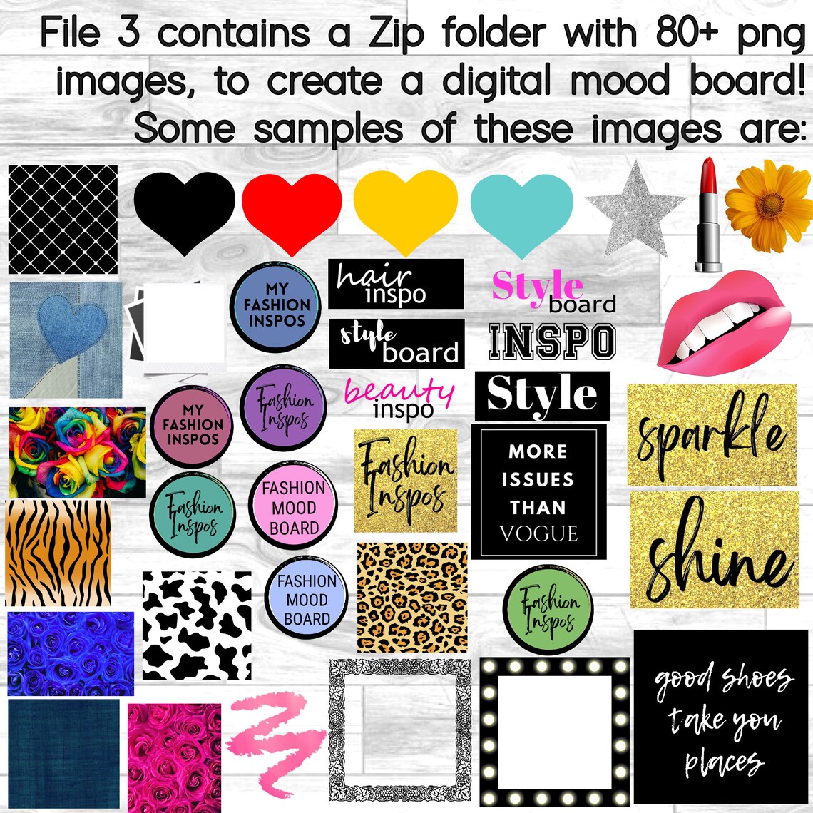 Fashion and Beauty Vision Board Kit / Printable Fashion and - Etsy Canada