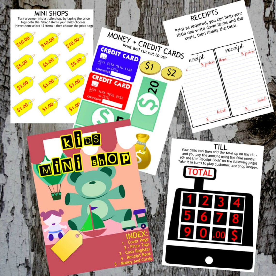 Mini Shops for Kids Printables - Etsy Australia