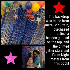 80's PROM PARTY PRINTABLES / Prom Theme Party Printables / Prom Photo ...