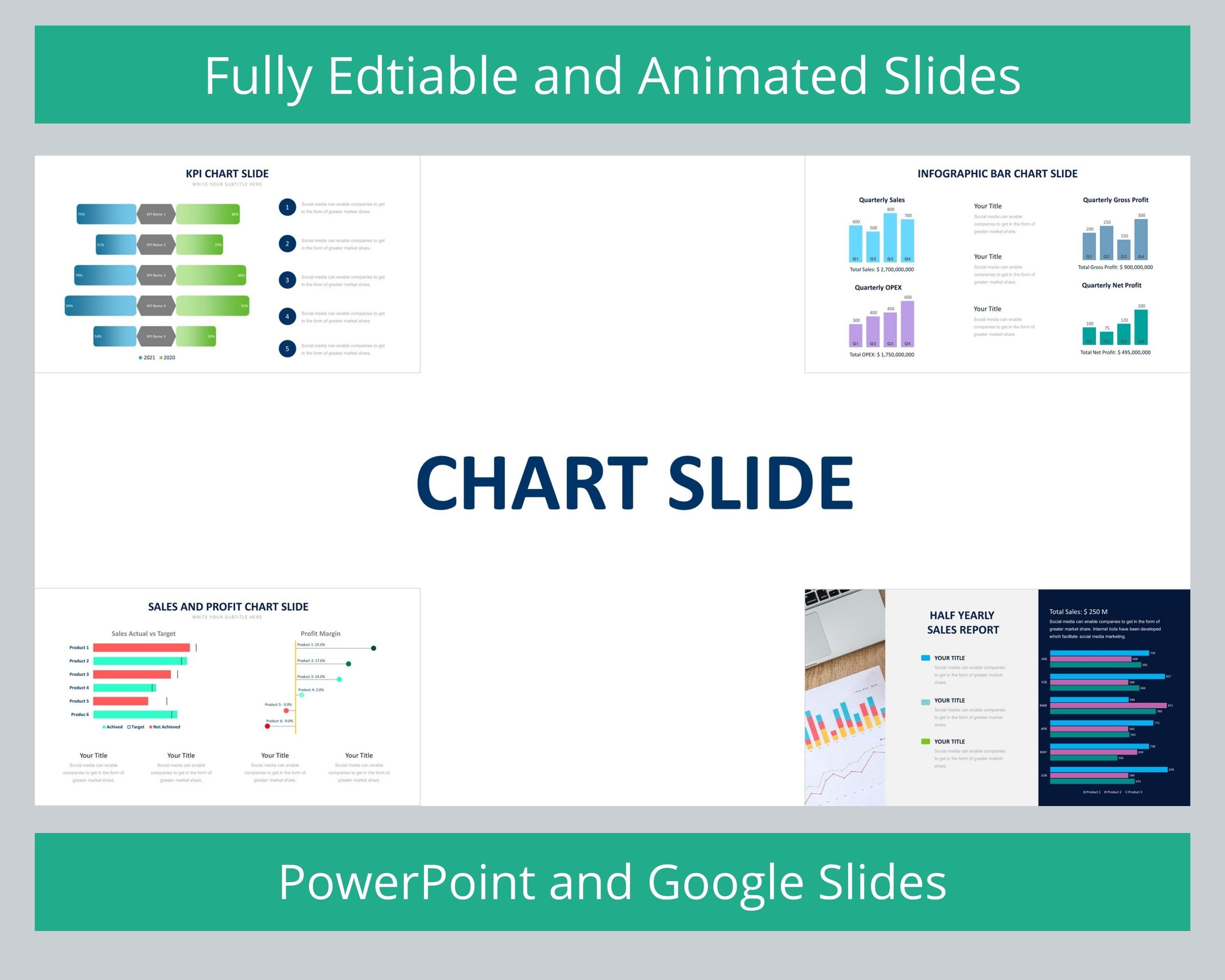 Chart Slide Infographic Templates | Diagram for Powerpoint, Google ...