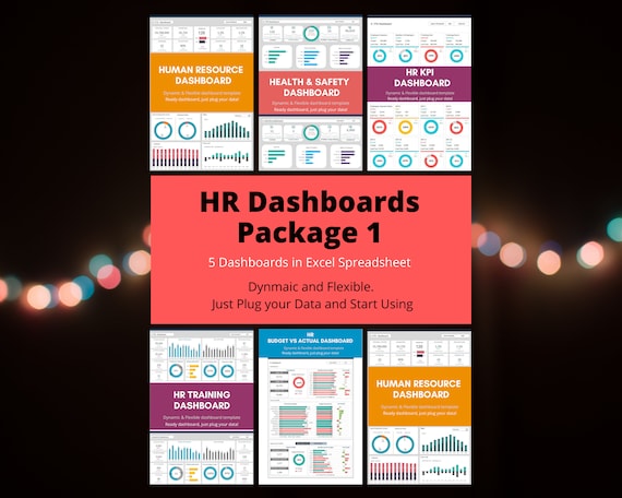 Human Resources Dashboard Excel Template HR Dashboard - Etsy