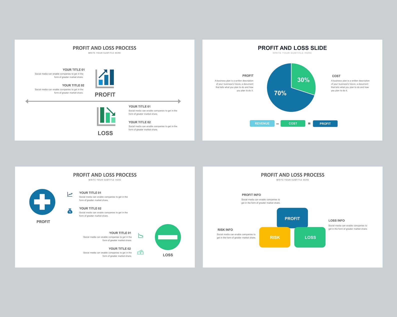 Profit and Loss Slide Infographic Templates | Diagram for Powerpoint ...