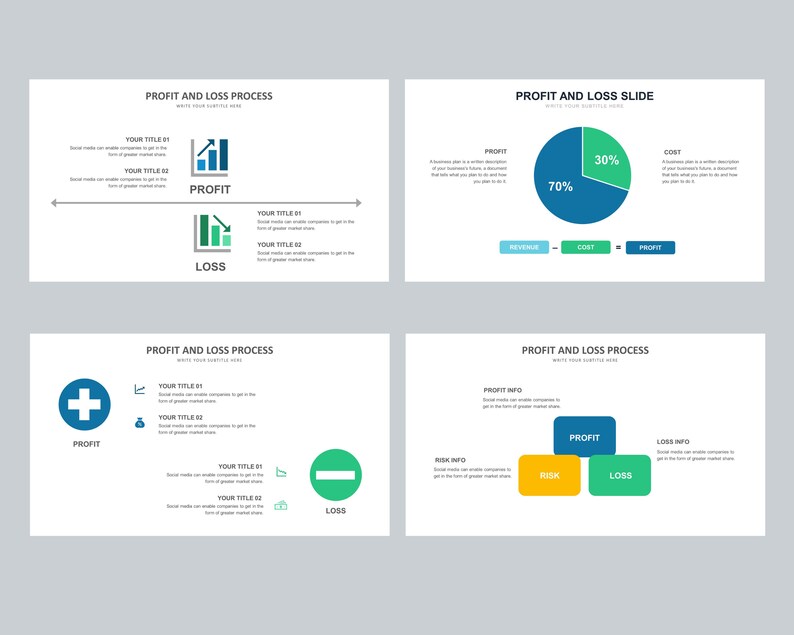 Profit and Loss Slide Infographic Templates | Diagram for Powerpoint ...