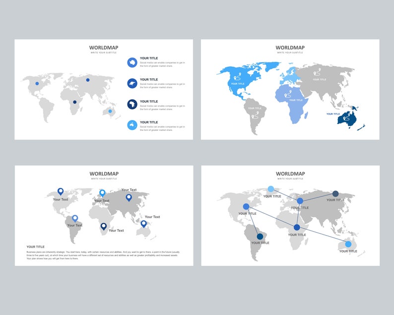 World Map Slide Infographic Templates | Diagram for Powerpoint, Google ...
