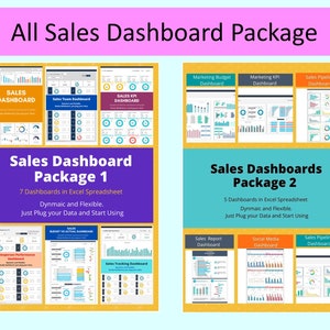 All Sales Dashboards | Sales Dashboards Package | Marketing Dashboard ...