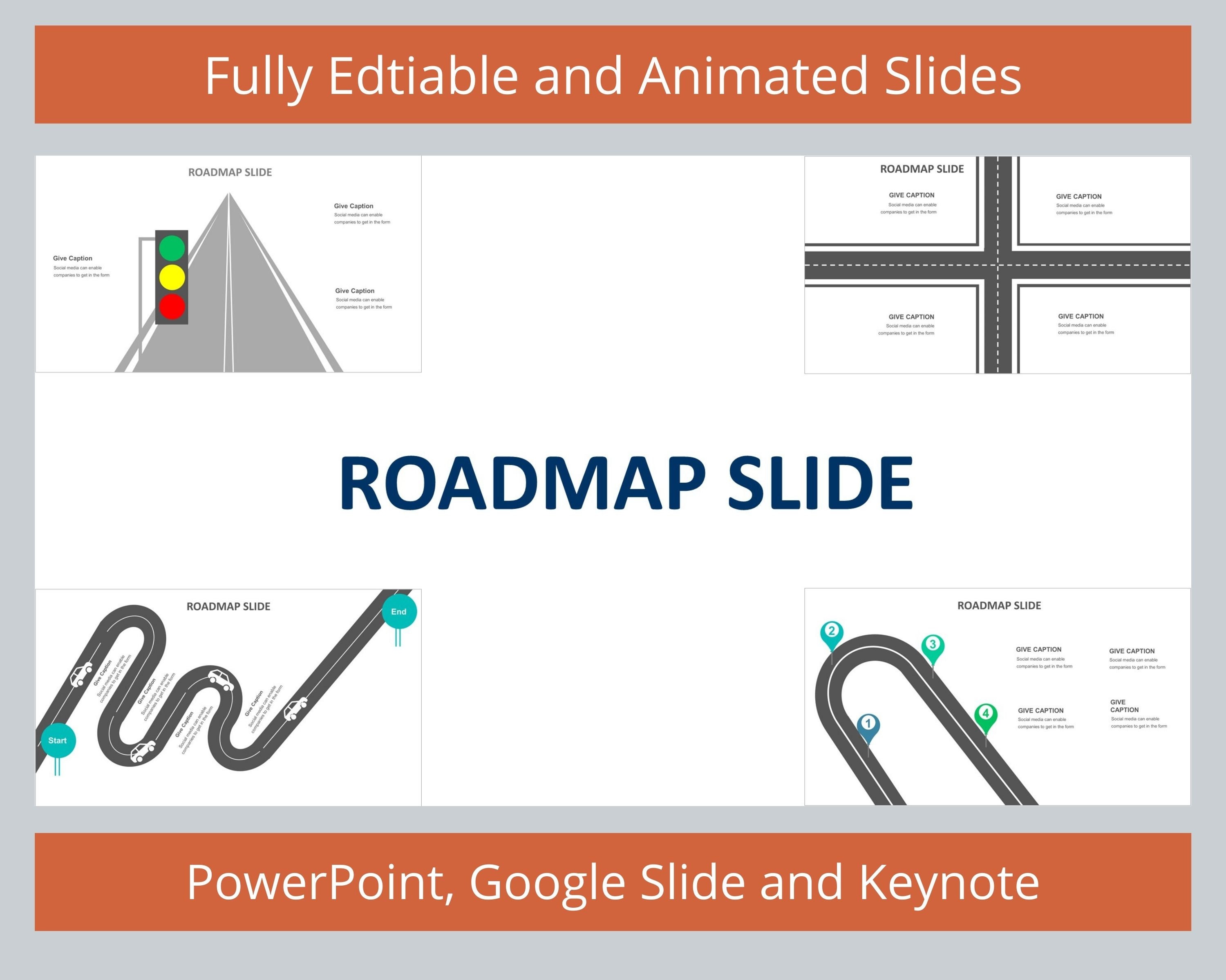 Roadmap Slide Infographic Templates | Diagram for Powerpoint, Google ...
