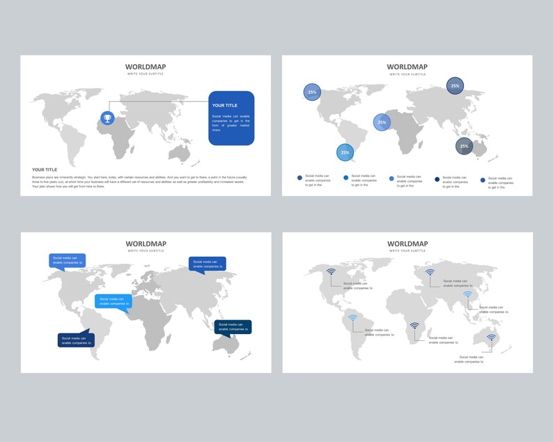 World Map Slide Infographic Templates | Diagram for Powerpoint, Google ...
