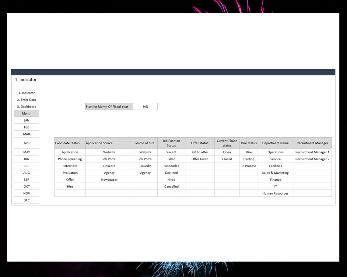 Applicant Tracking Dashboard - Recruitment Dashboard | HR Dashboard ...