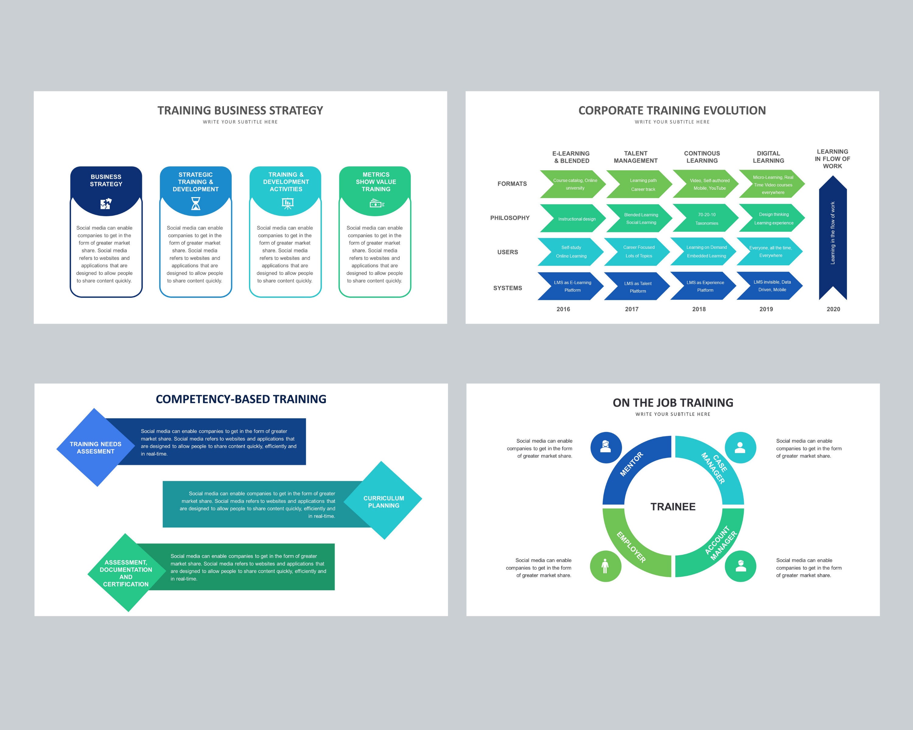 Training Slide Infographic Templates | Diagram for Powerpoint, Google ...