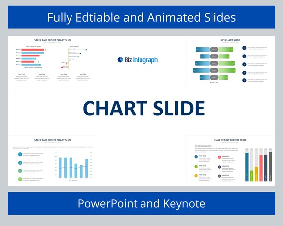 Chart Slide Infographic Templates Diagram for PowerPoint | Etsy