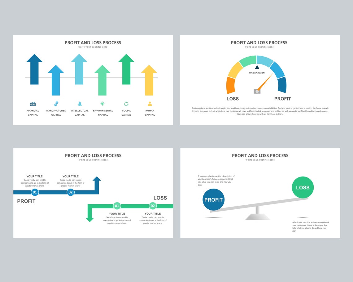 Profit and Loss Slide Infographic Templates | Diagram for Powerpoint ...