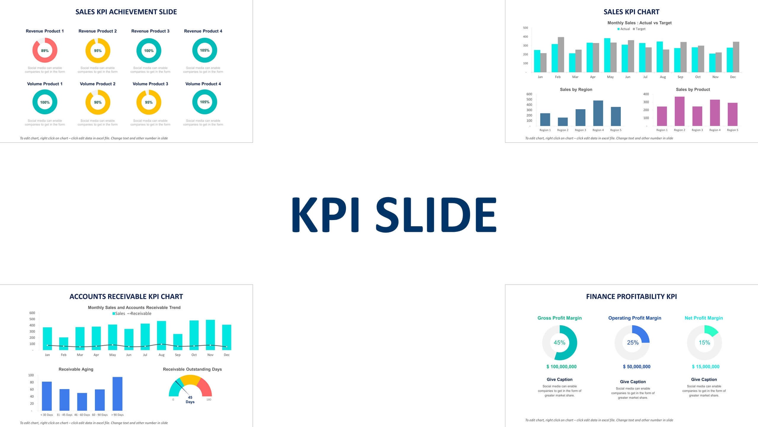 KPI Slide Infographic Templates Diagram for Powerpoint, Google Slides ...