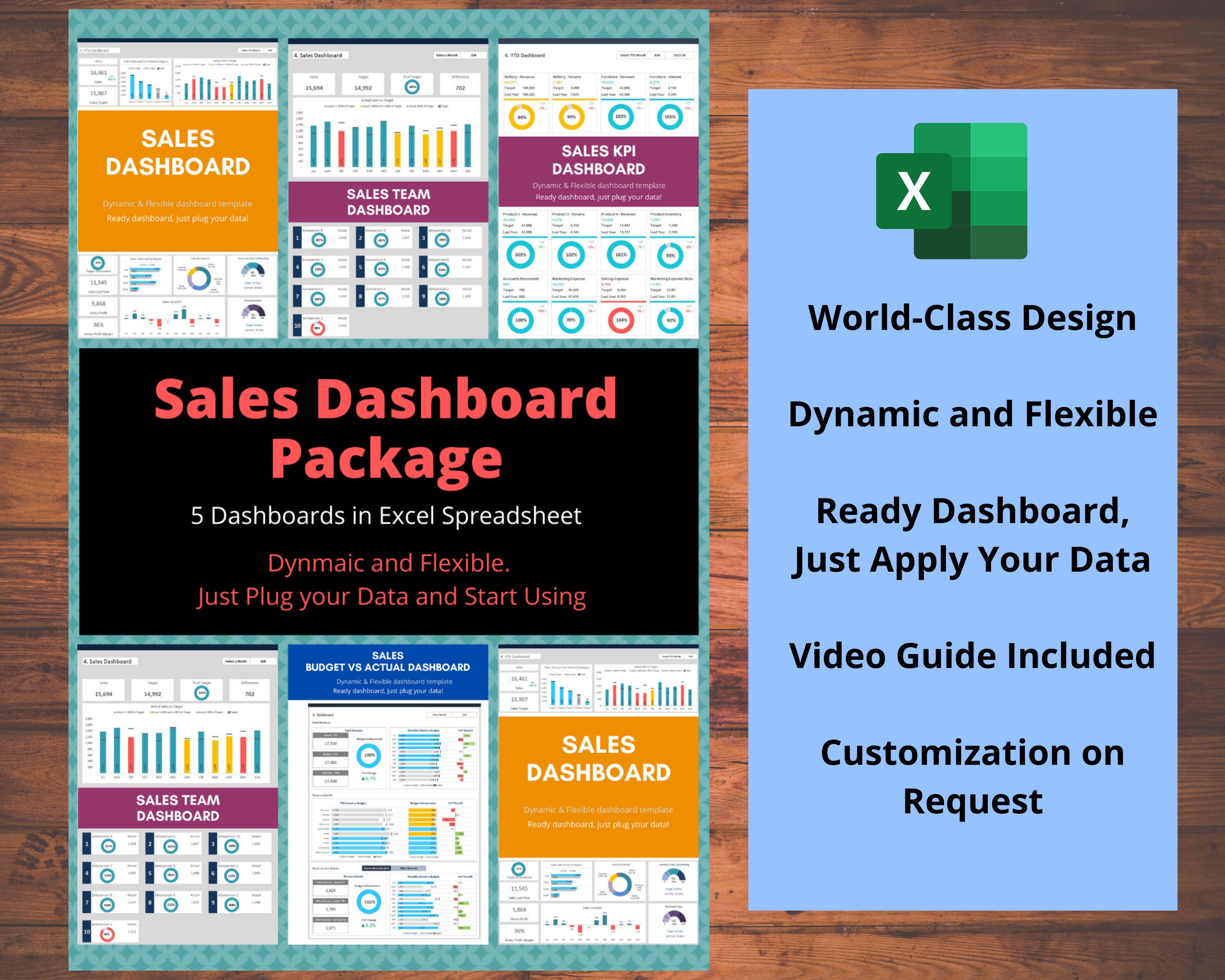Executive Dashboard Excel Template