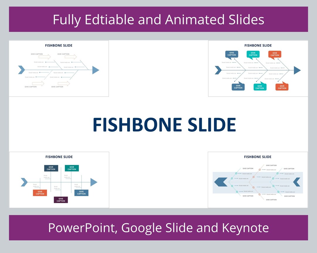 Fishbone Slide Infographic Templates | Diagram for Powerpoint, Google ...