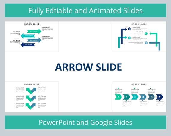 Arrow Slide Infographic Templates Diagram for Powerpoint - Etsy