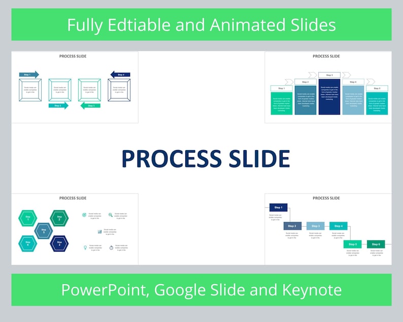 Process Slide Infographic Template Diagram for Powerpoint - Etsy