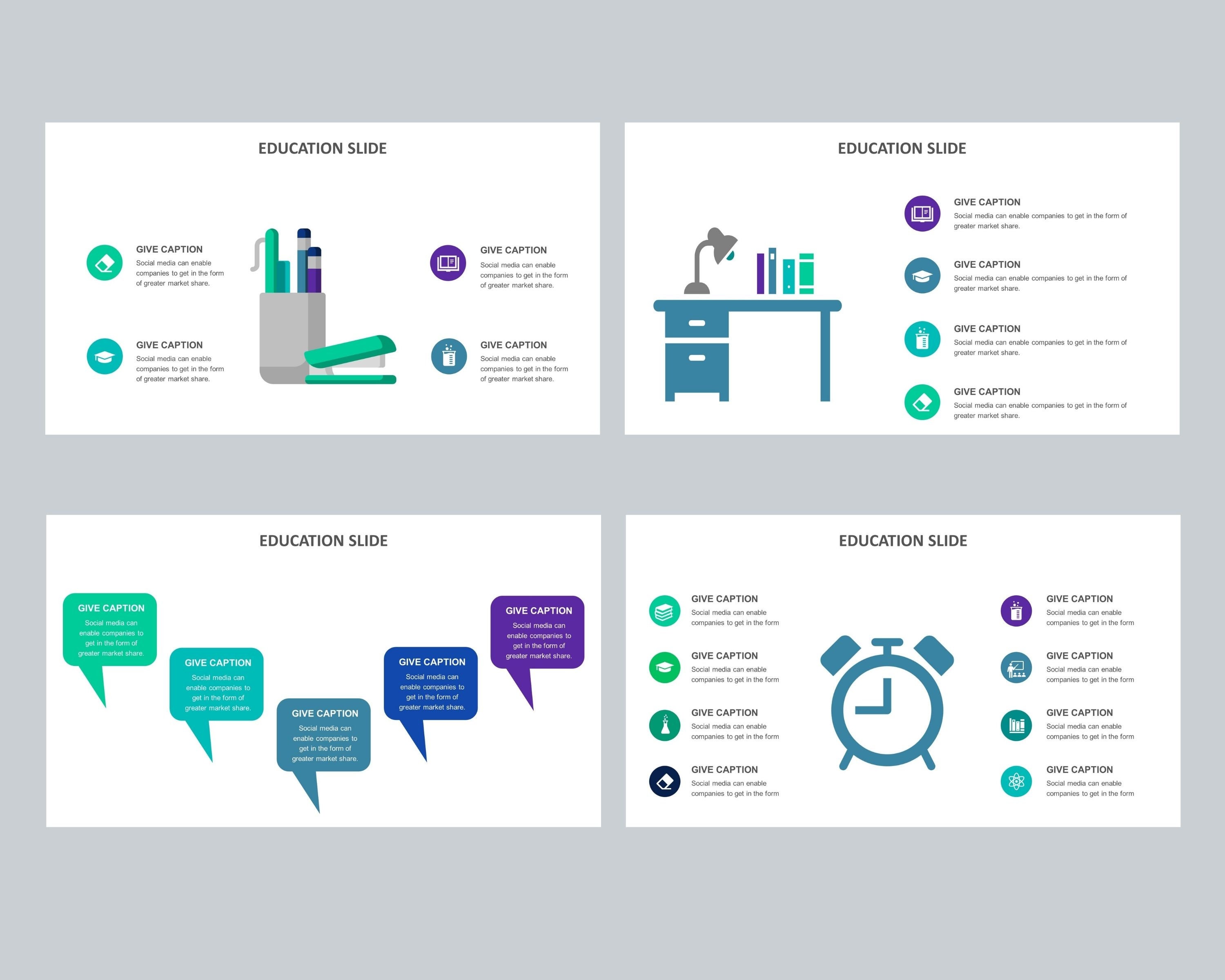 Education Slide Infographic Templates | Diagram for Powerpoint, Google ...
