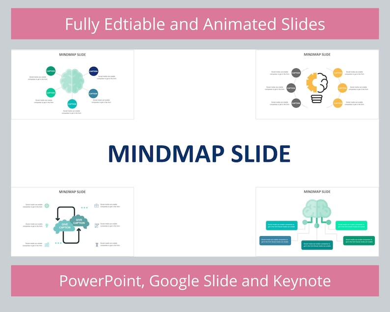 Mind Map Slide Infographic Templates | Diagram for Powerpoint, Google ...