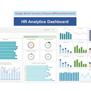 HR Analytics Dashboard - Excel and Google Sheets Template | HR ...