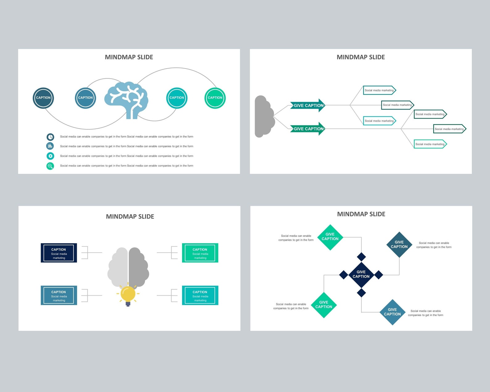 Mind Map Slide Infographic Templates | Diagram for Powerpoint, Google ...