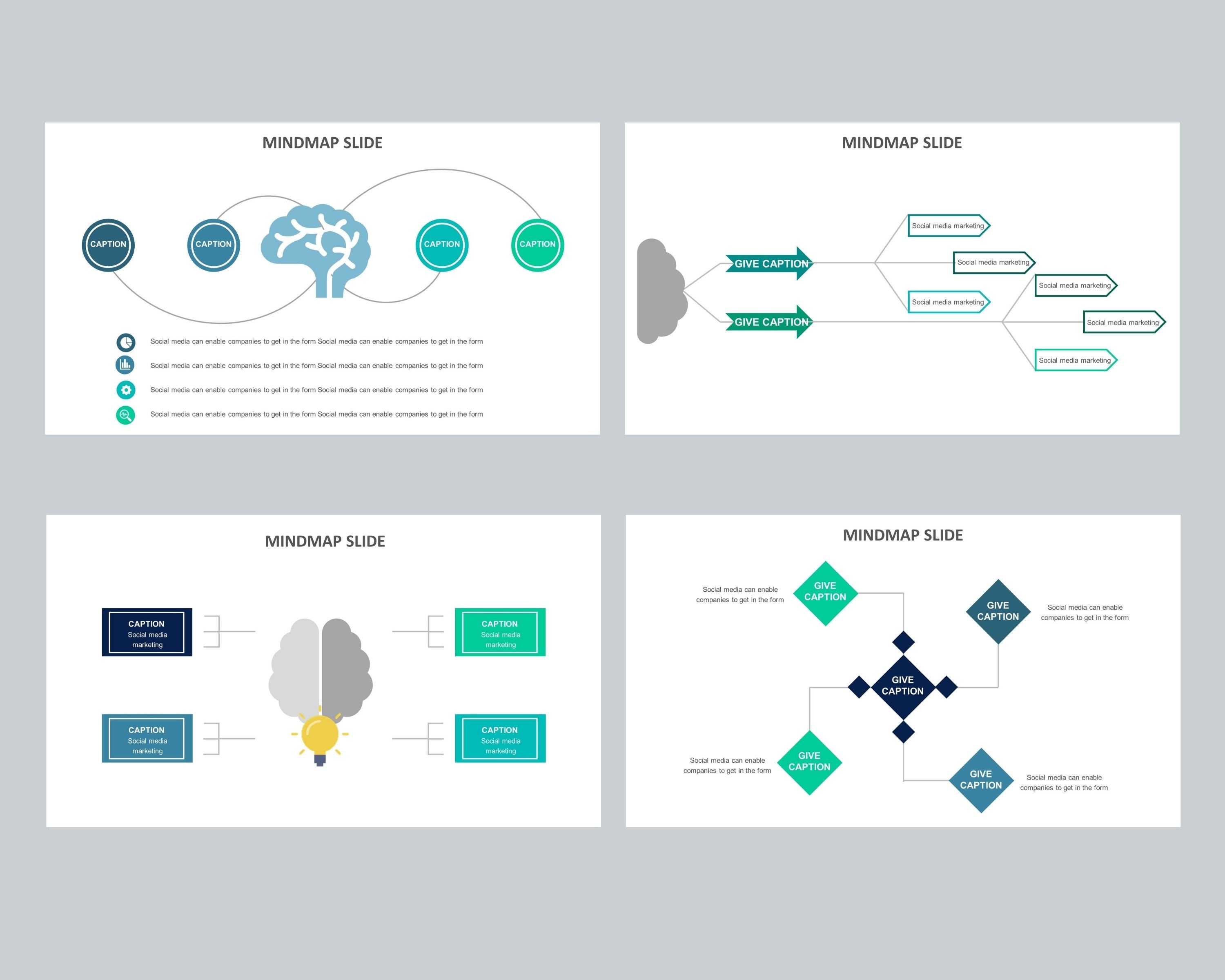 Mind Map Slide Infographic Templates | Diagram for Powerpoint, Google ...
