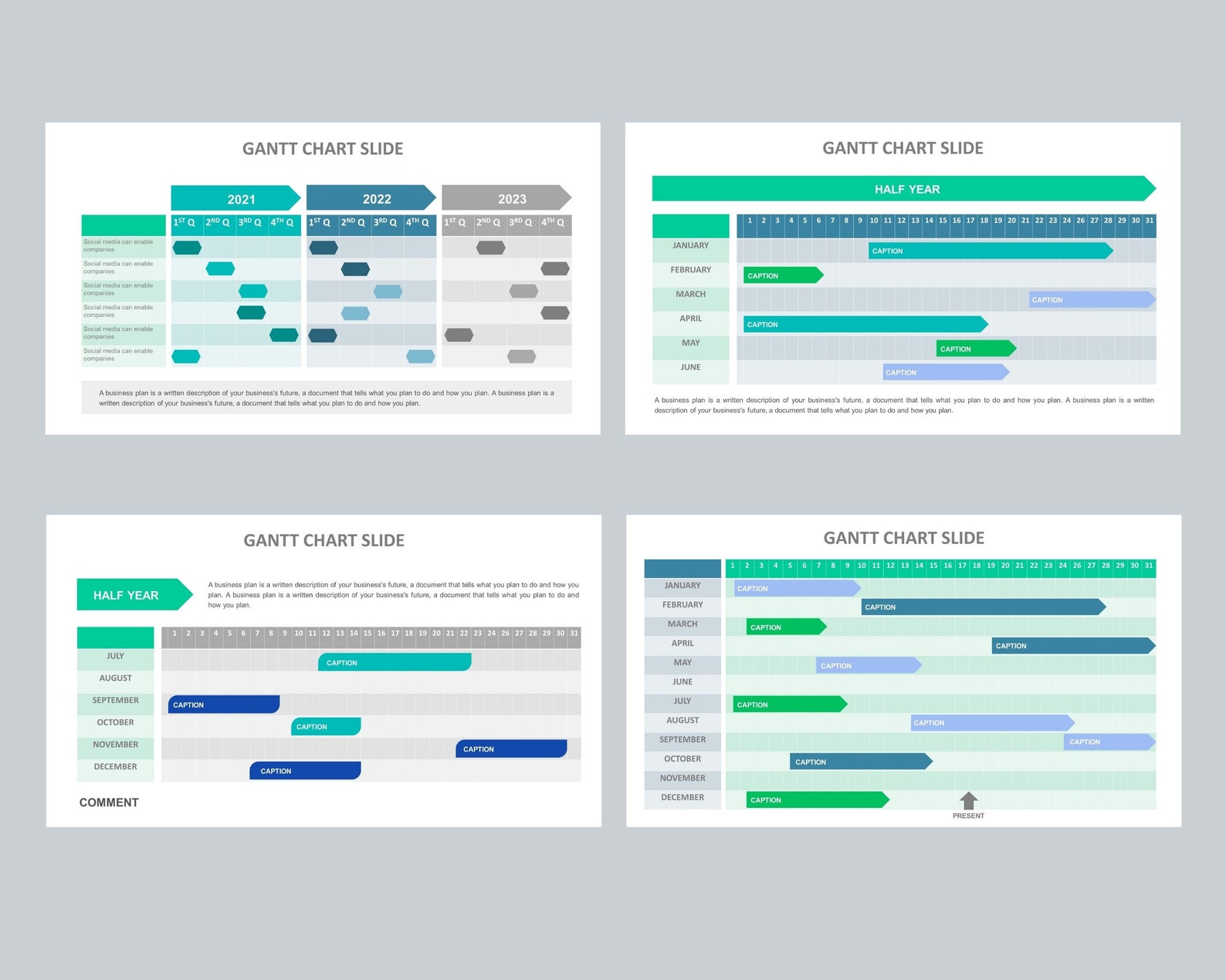 Gantt Chart Slide Infographic Templates | Diagram for Powerpoint ...